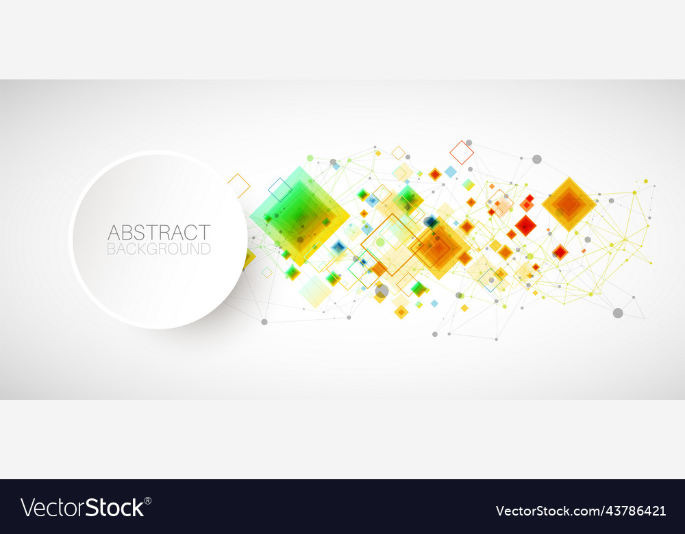 Abstract background with plexus effect Royalty Free Vector