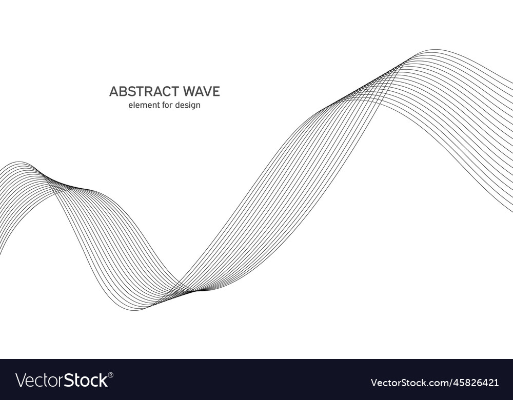 Abstract wave element for design digital Vector Image