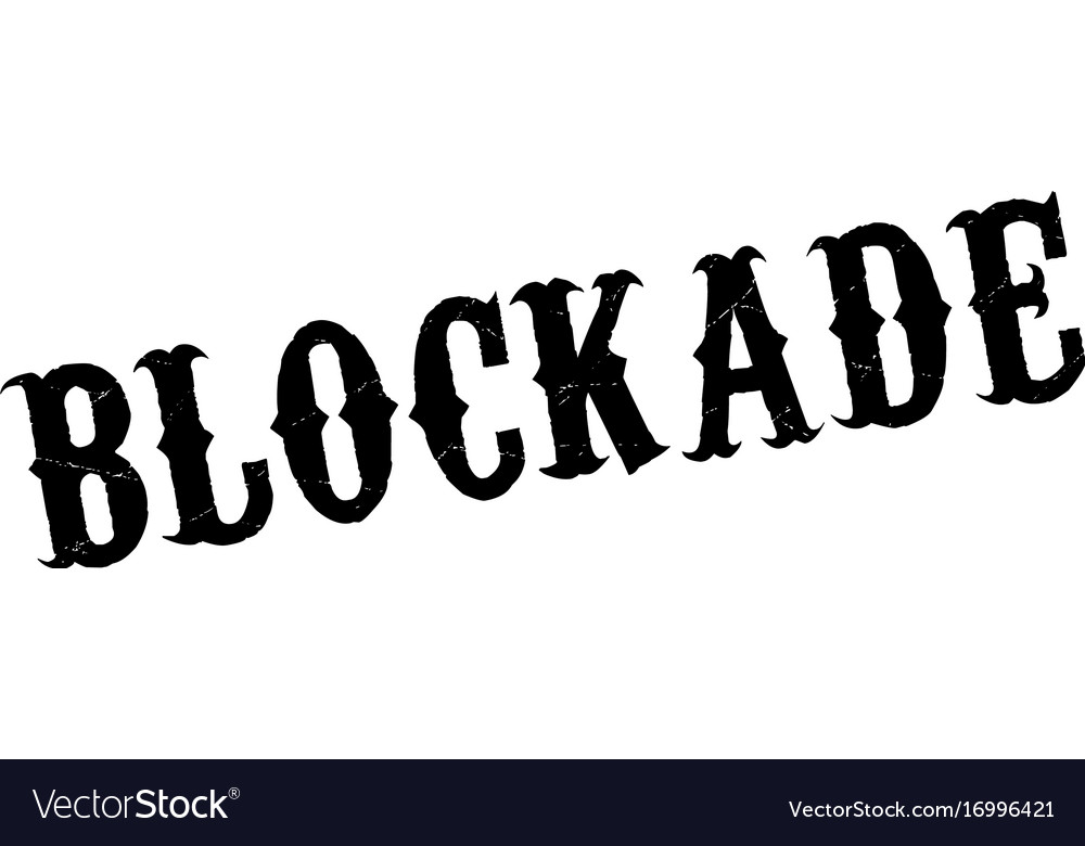 Blockade rubber stamp Royalty Free Vector Image