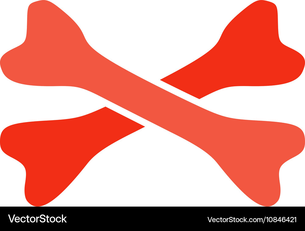 Crossed bones icon Royalty Free Vector Image - VectorStock