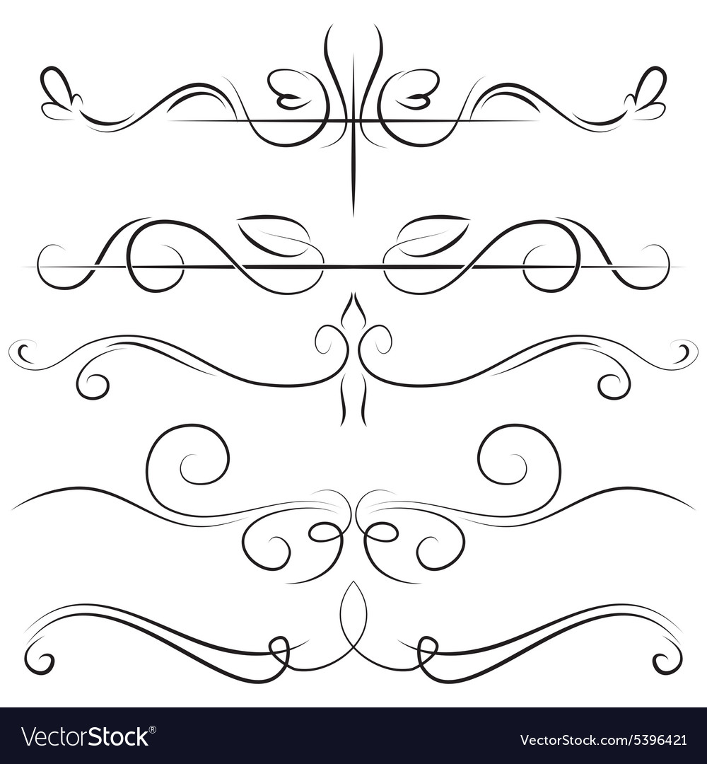 Simple Swirl Patterns Borders