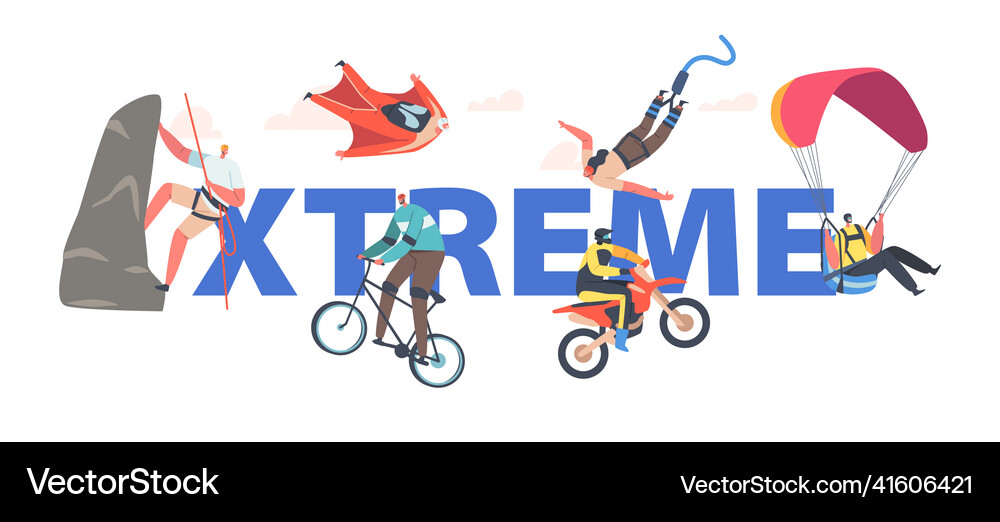 Extreme activities and sport concept bungee Vector Image