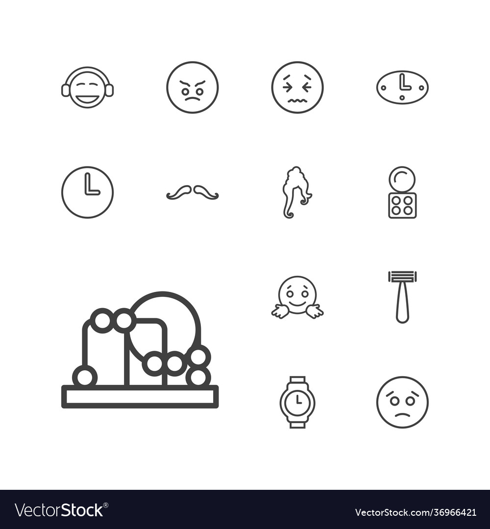 Face icons Royalty Free Vector Image - VectorStock