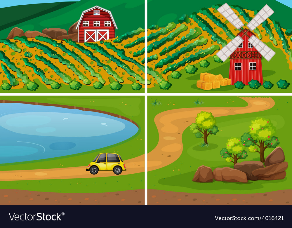 Farm Royalty Free Vector Image - VectorStock