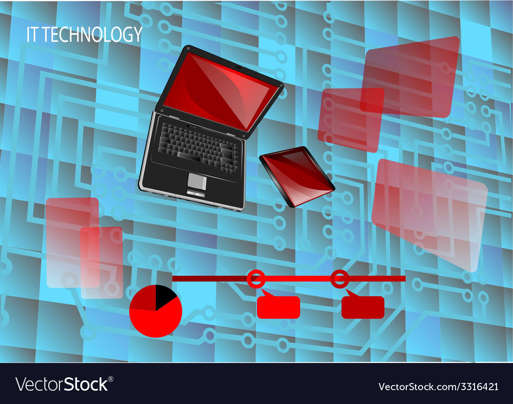 It technology Royalty Free Vector Image - VectorStock