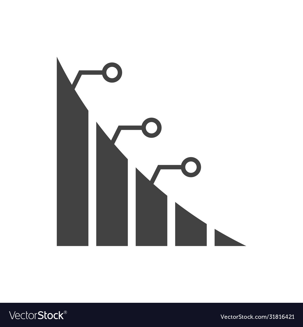 Point histogram icon Royalty Free Vector Image