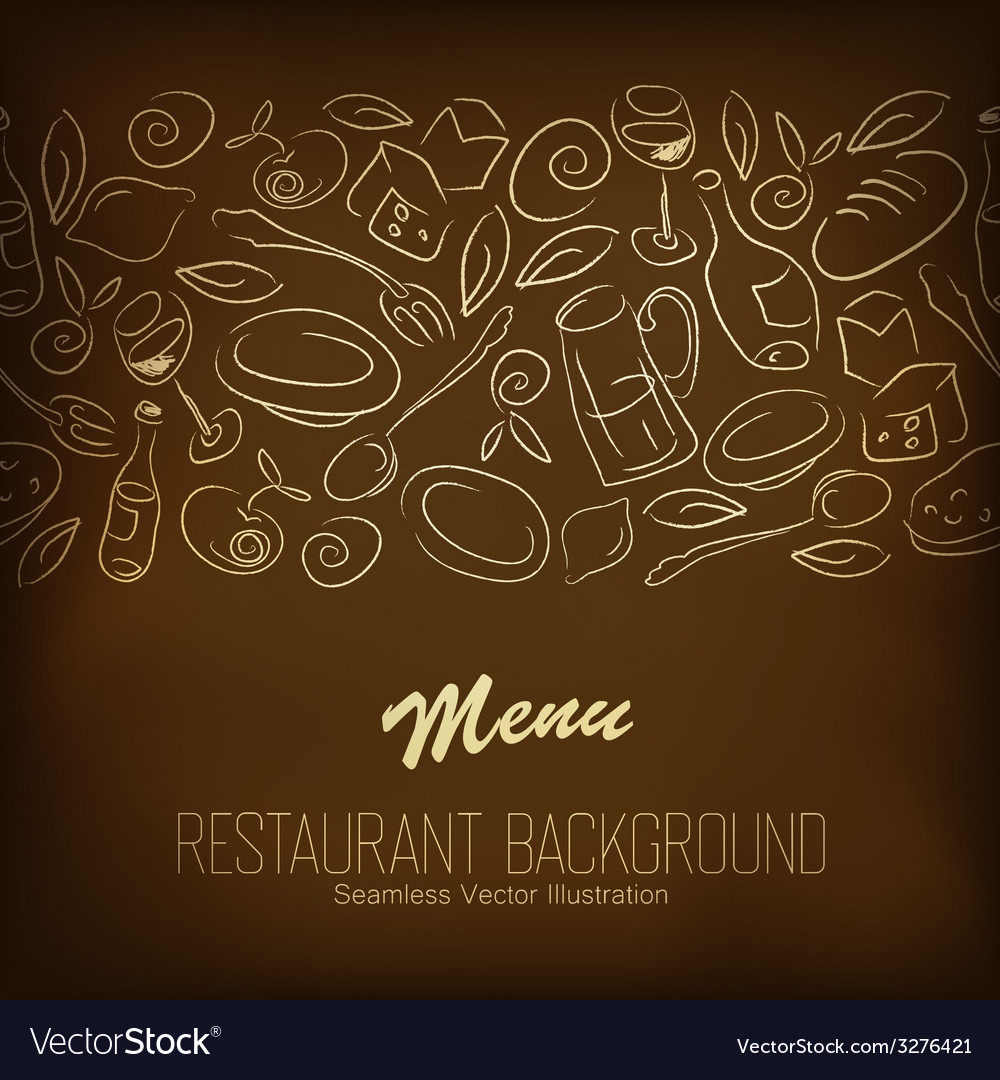 Restaurant Menu Background Royalty Free Vector Image