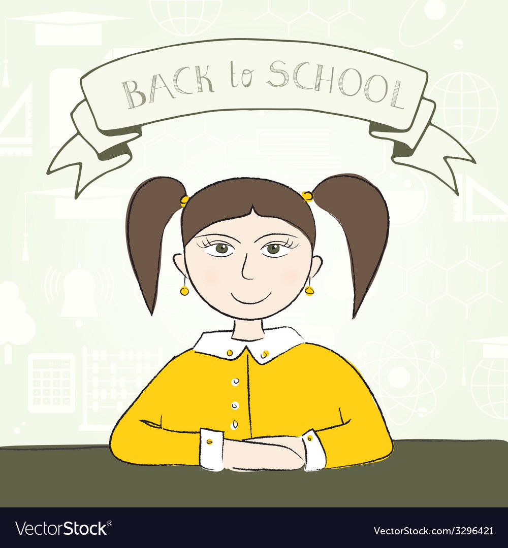 School student Royalty Free Vector Image - VectorStock