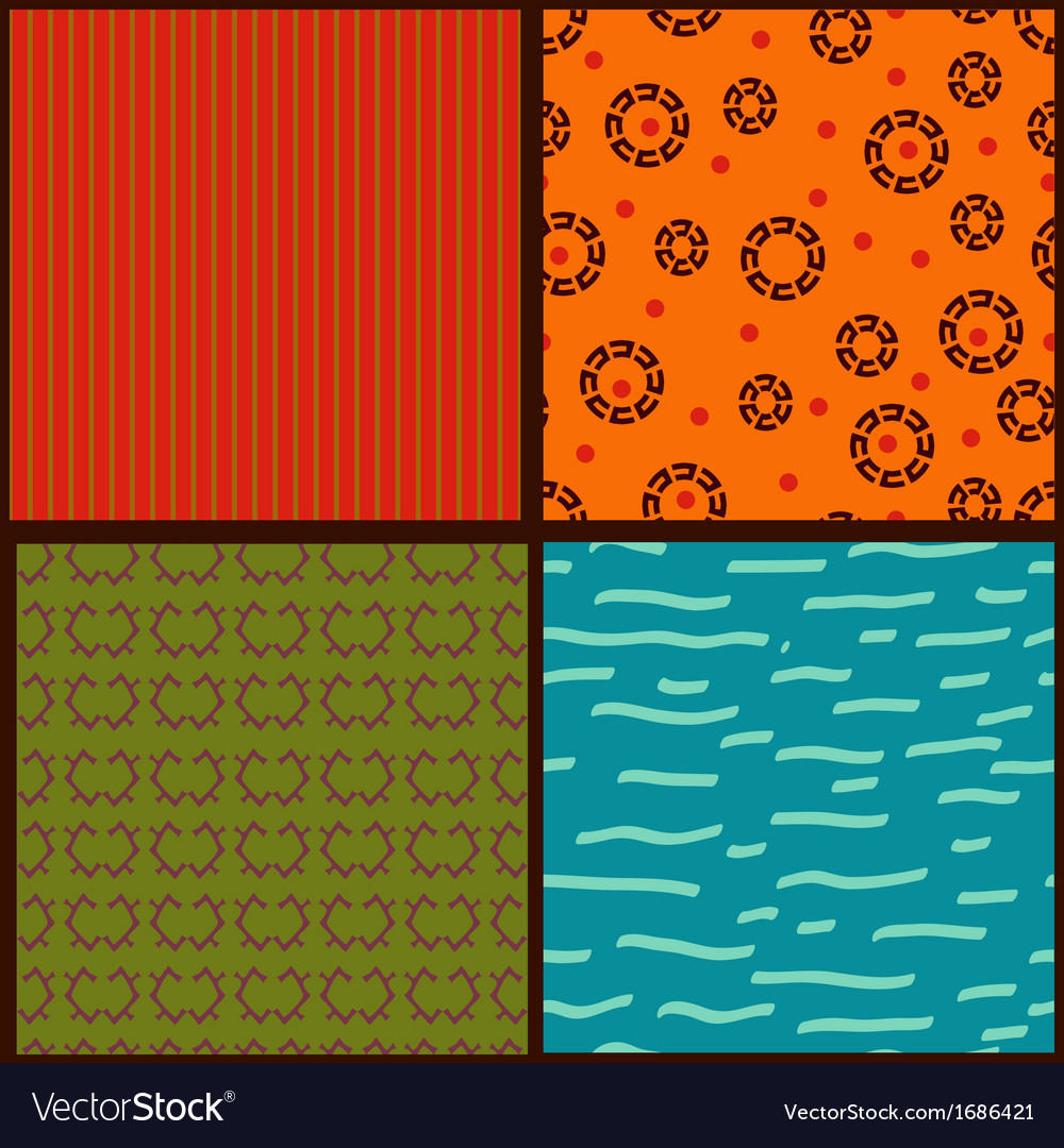 Set seamless5 Royalty Free Vector Image - VectorStock