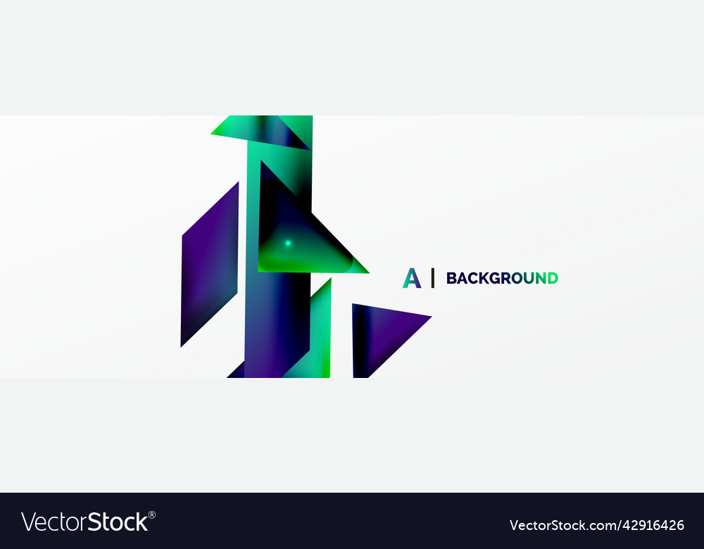 Abstract background simple color geometric shapes Vector Image