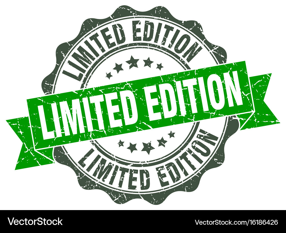 Limited edition stamp sign seal Royalty Free Vector Image