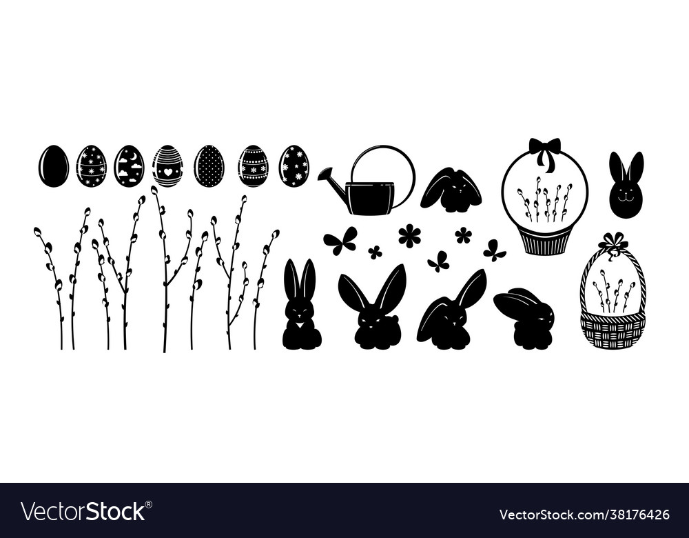 Set elements for your design - easter Royalty Free Vector