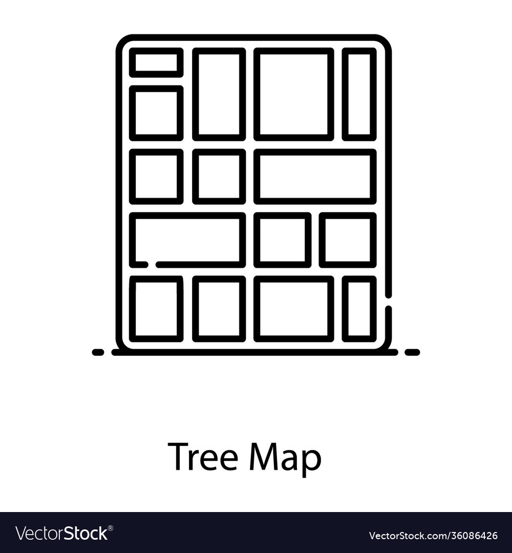 Treemap Royalty Free Vector Image - VectorStock Treemap Royalty Free Vector Image - VectorStock