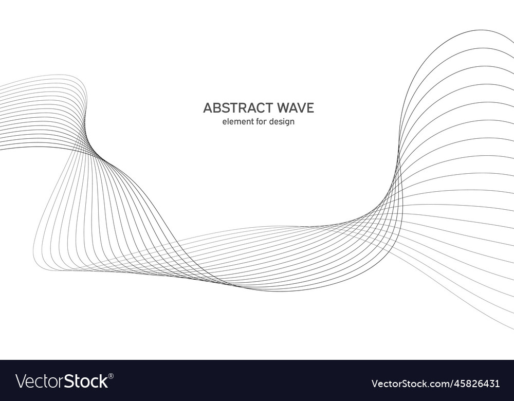 Abstract wave element for design digital Vector Image
