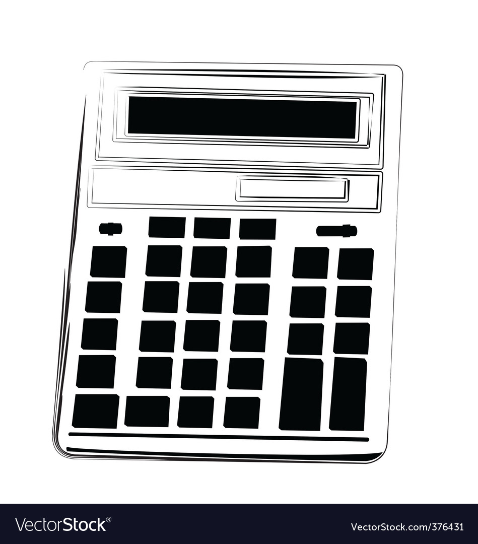Calculator Royalty Free Vector Image - VectorStock