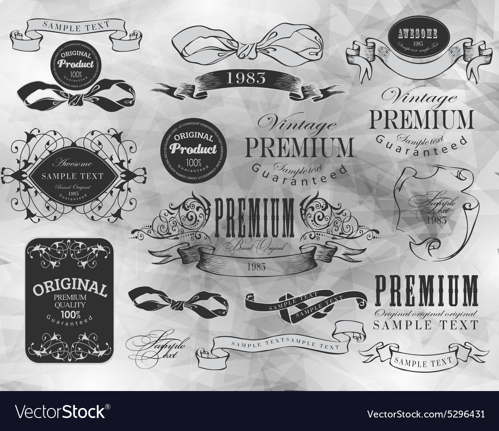 Calligraphic design elements Royalty Free Vector Image