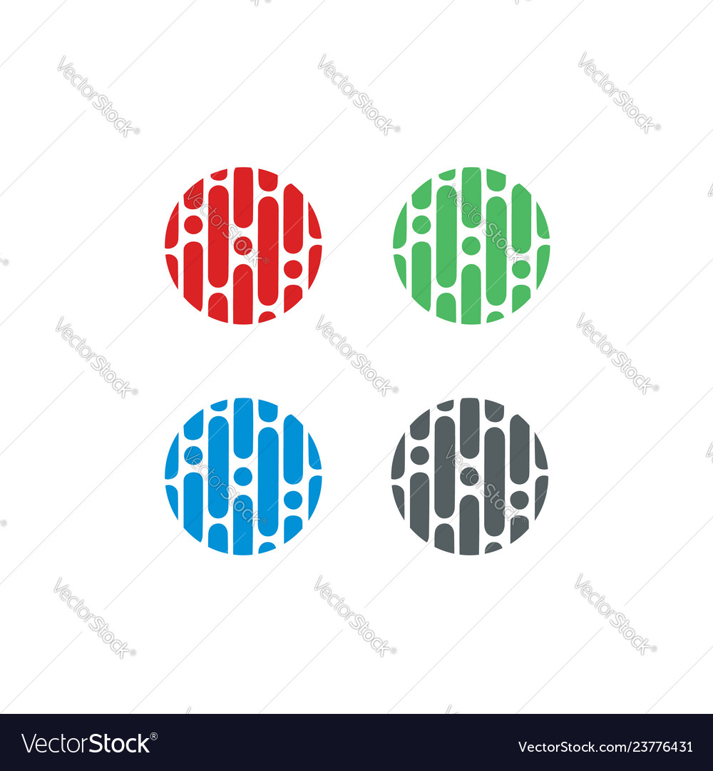 Circle-logo-set Royalty Free Vector Image - VectorStock