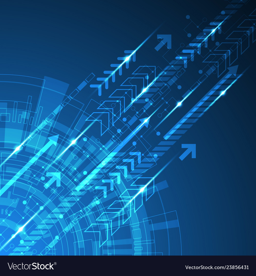 Digital speed communication technology Royalty Free Vector