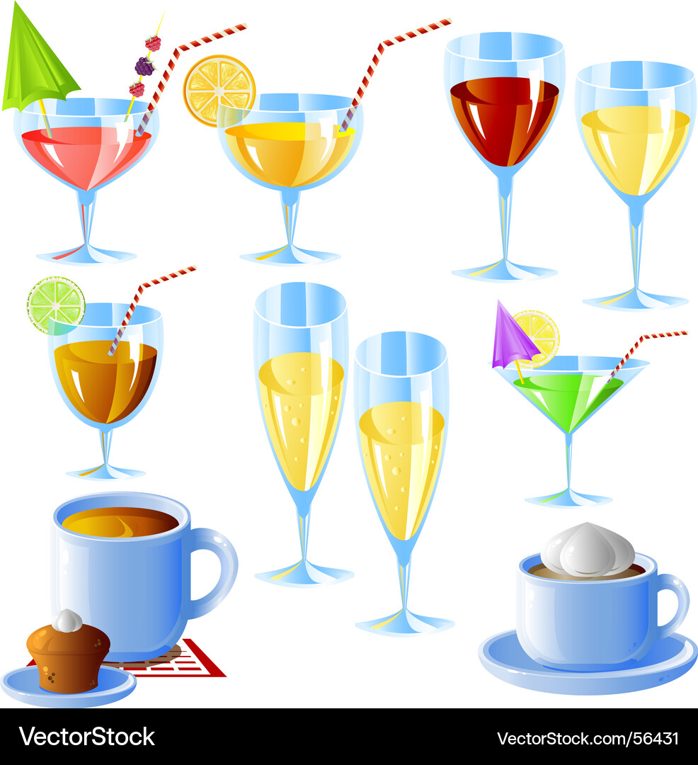 Drinks Royalty Free Vector Image - VectorStock