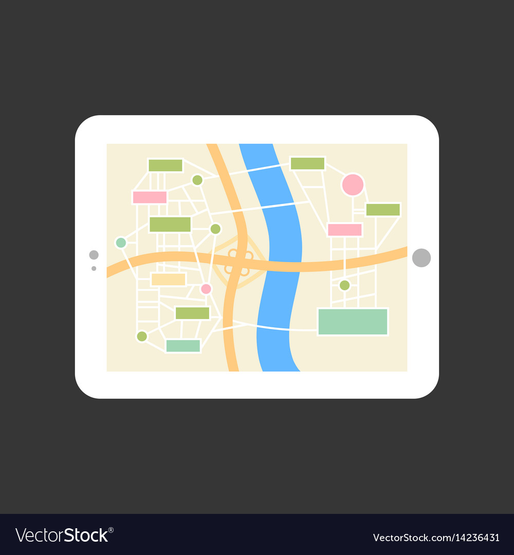 Map icon Royalty Free Vector Image - VectorStock