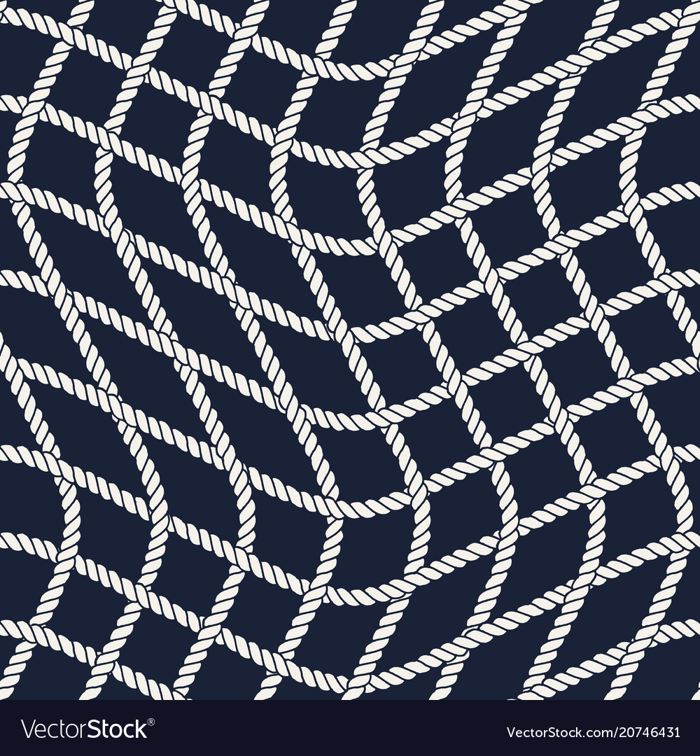 Seamless nautical rope pattern Royalty Free Vector Image