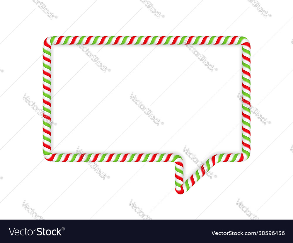 Candy cane frame Royalty Free Vector Image - VectorStock