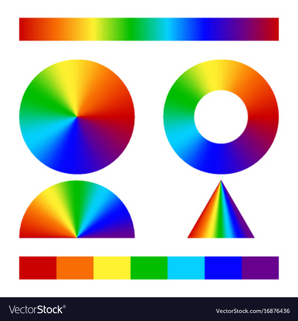 Multicolor conical gradient Royalty Free Vector Image