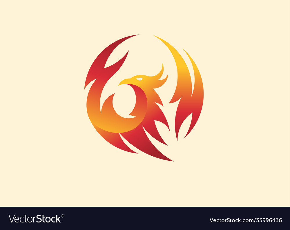 Phoenix circle Royalty Free Vector Image - VectorStock