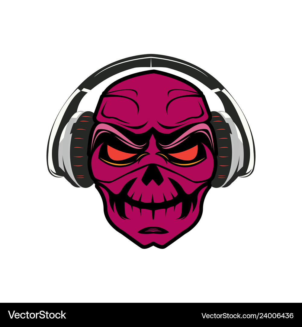 Skull image design template Royalty Free Vector Image