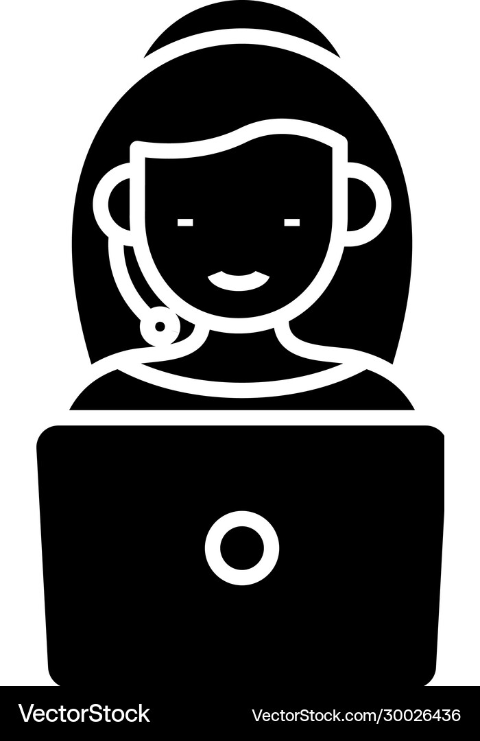 Working men line icon concept sign outline Vector Image