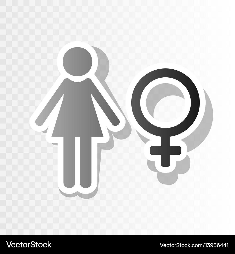 Female sign new year Royalty Free Vector Image