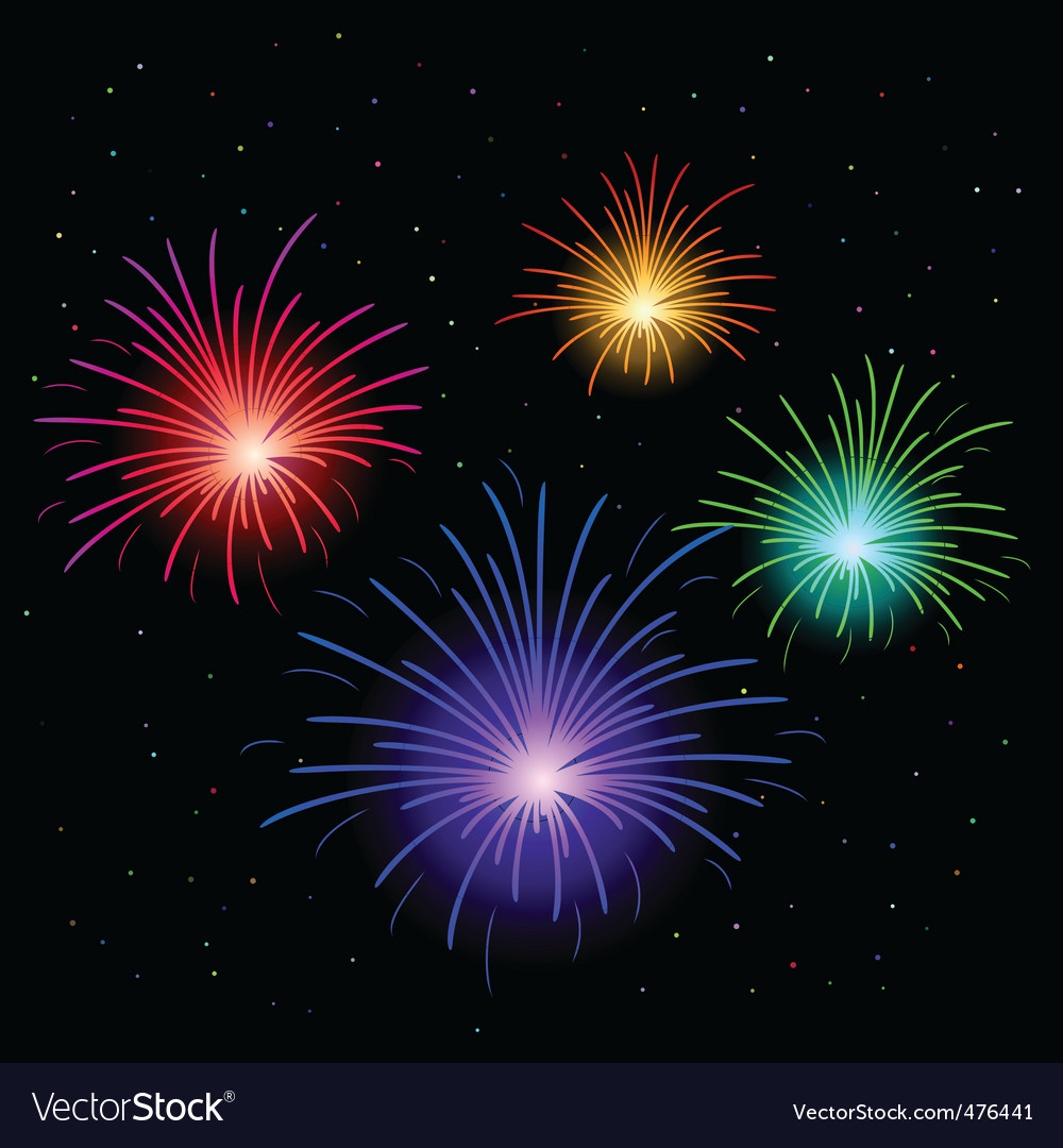 Fireworks Royalty Free Vector Image - VectorStock