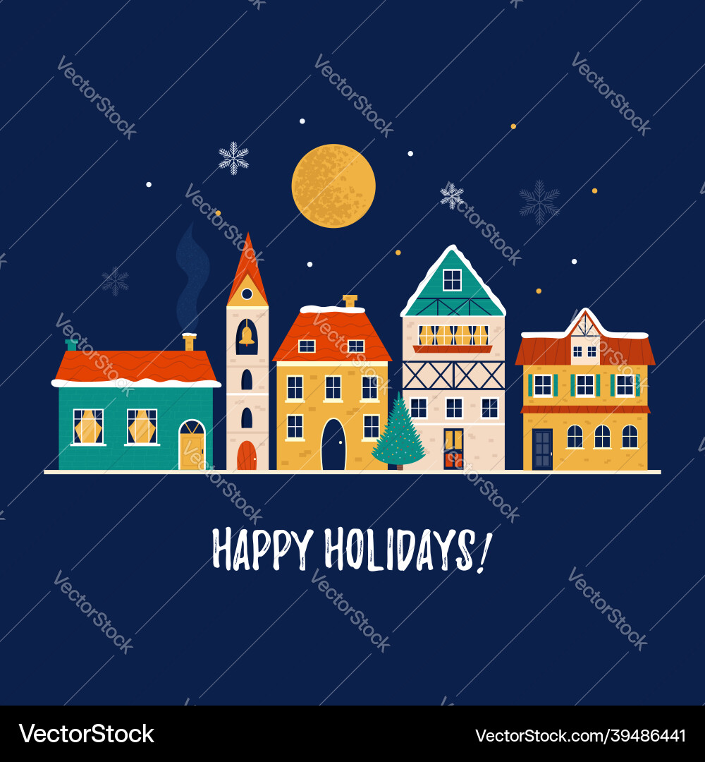 Holiday christmas with colorful Royalty Free Vector Image