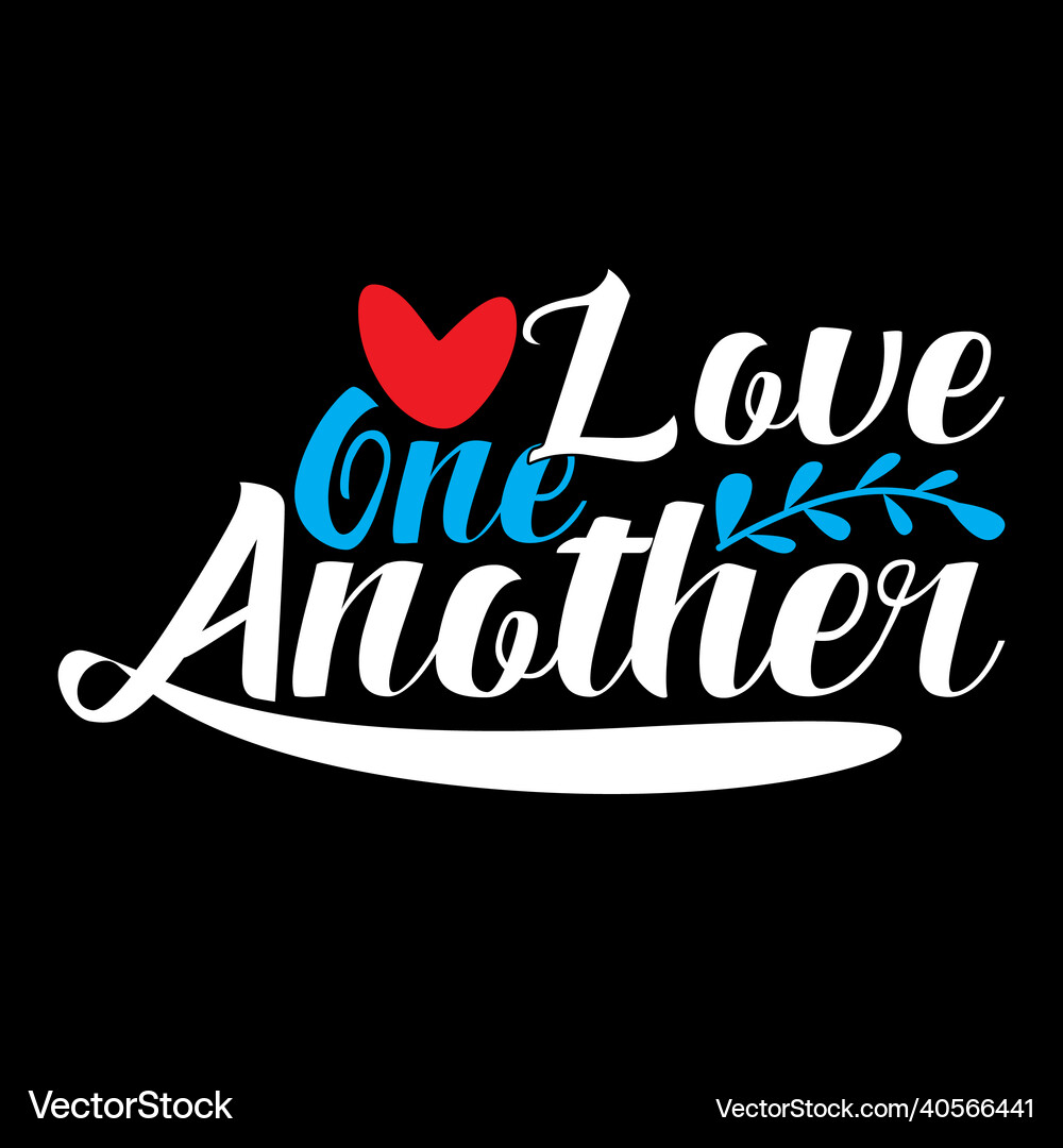 Love one another one person heart shape Royalty Free Vector