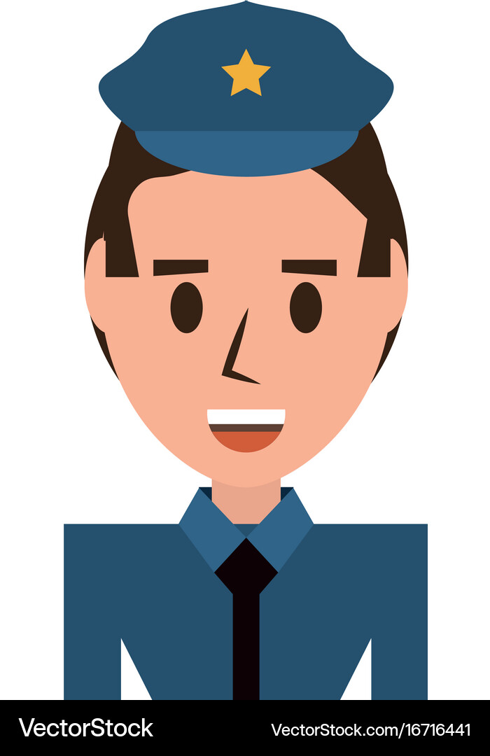 Police officer cartoon Royalty Free Vector Image