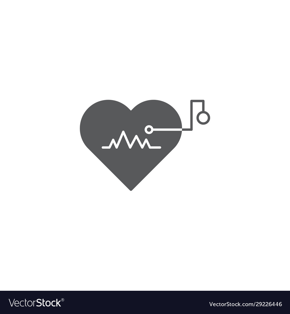 Artificial cardiac pacemaker icon concept Vector Image