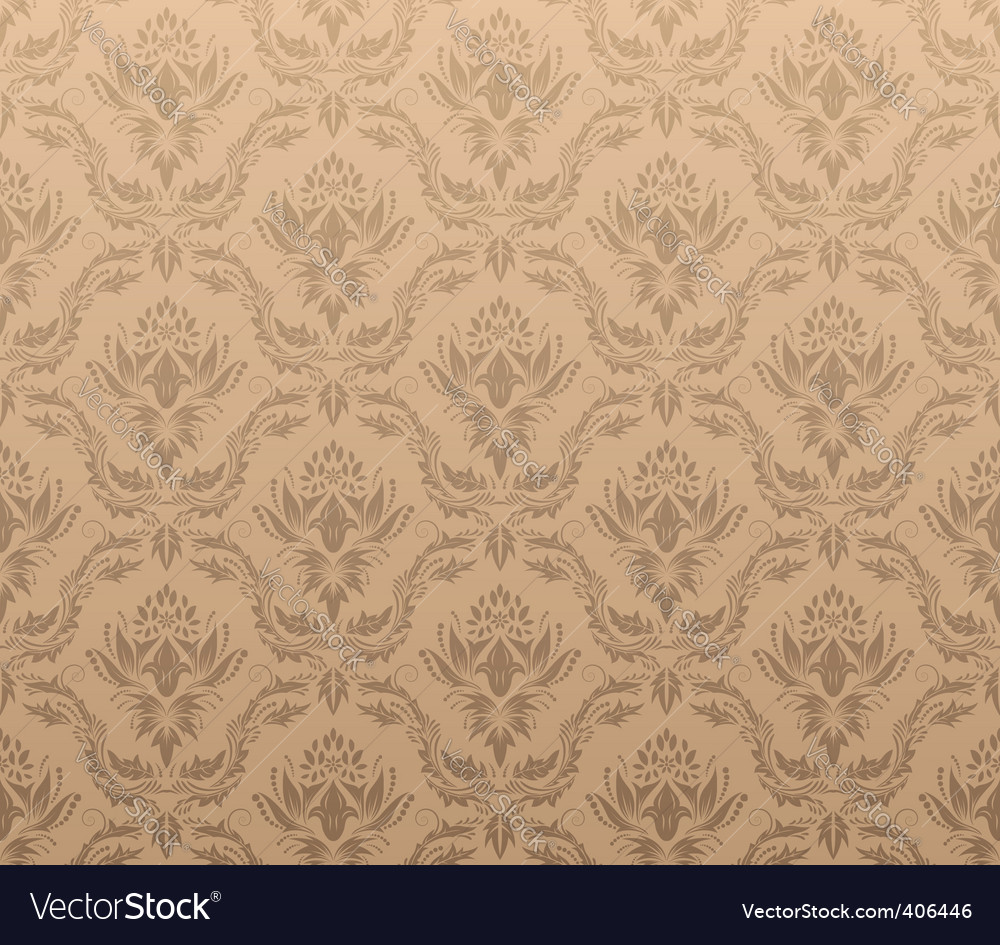 Damask pattern Royalty Free Vector Image - VectorStock