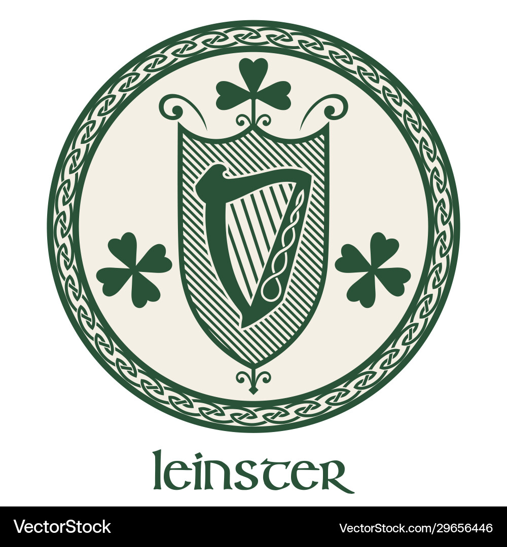 Irish celtic design in vintage retro style Vector Image