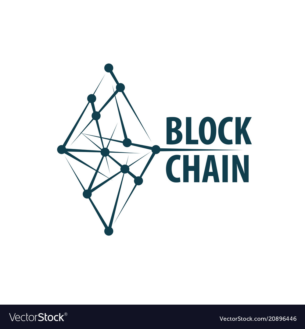 Logo blockchain Royalty Free Vector Image - VectorStock
