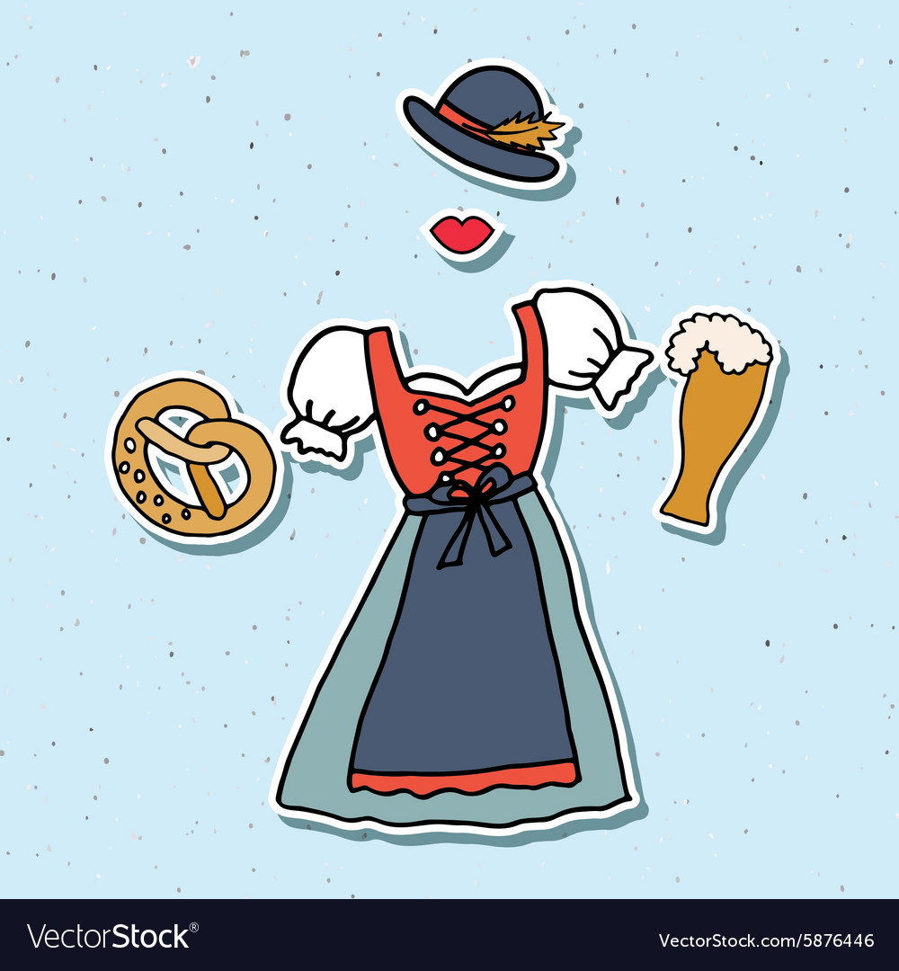 Oktoberfest elements set Royalty Free Vector Image