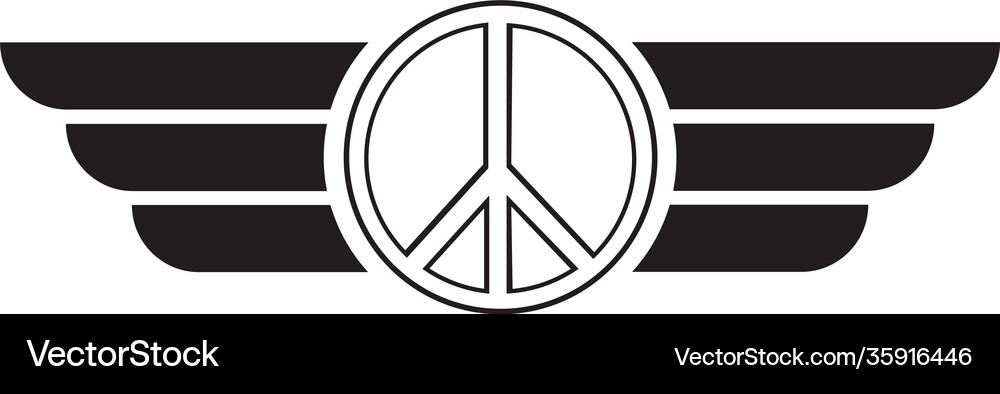 Peace symbol icon friendship design template Vector Image