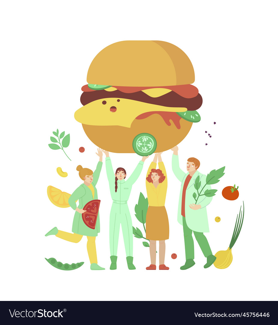 Plant based protein concept editable Royalty Free Vector