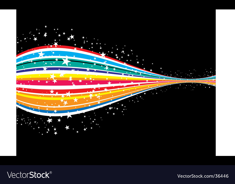 Rainbow ride Royalty Free Vector Image - VectorStock