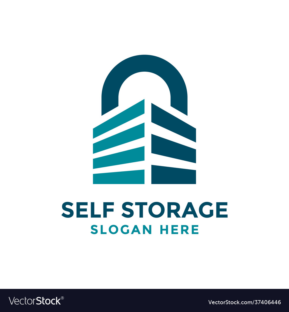 Self Storage Logo - Safe & Secure Royalty Free Vector