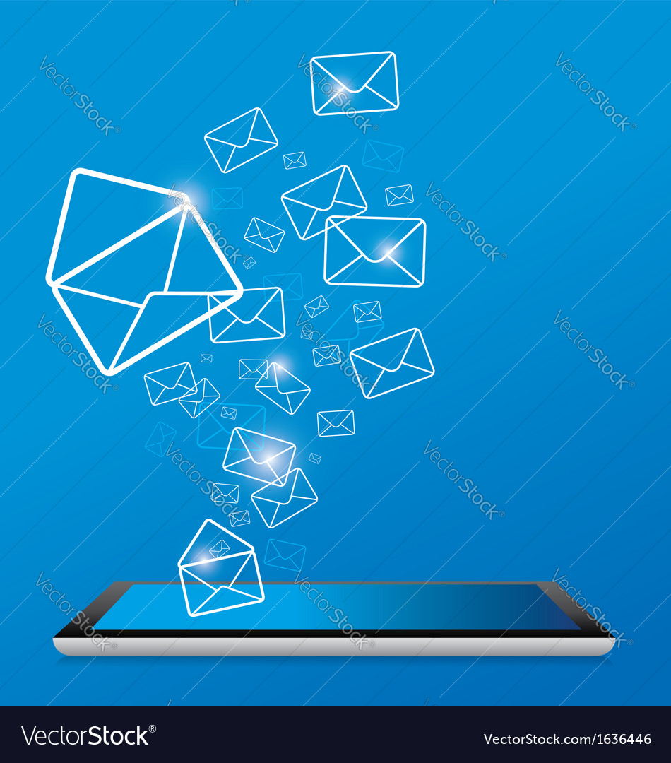 Sending e-mail Royalty Free Vector Image - VectorStock