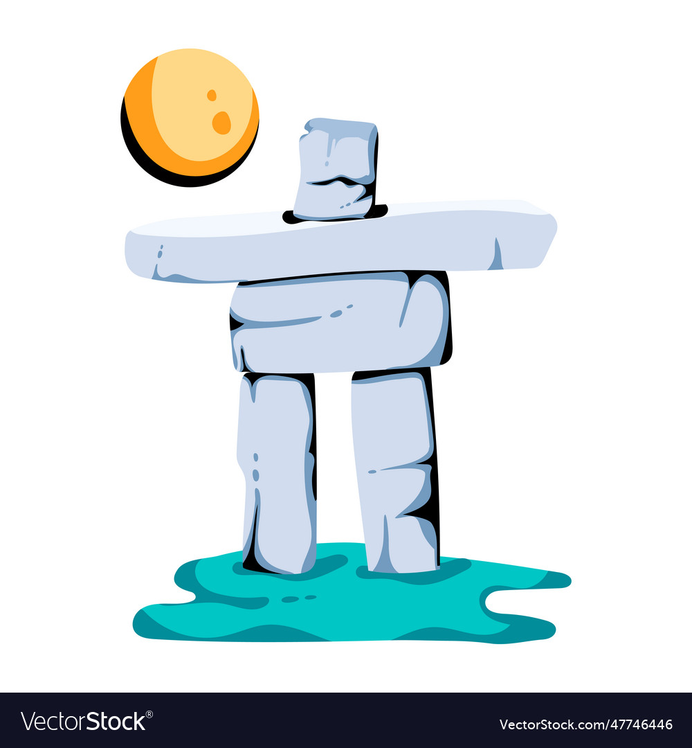 Stone sculpture Royalty Free Vector Image - VectorStock