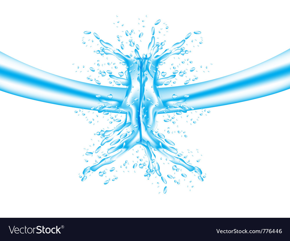 Water splash Royalty Free Vector Image - VectorStock