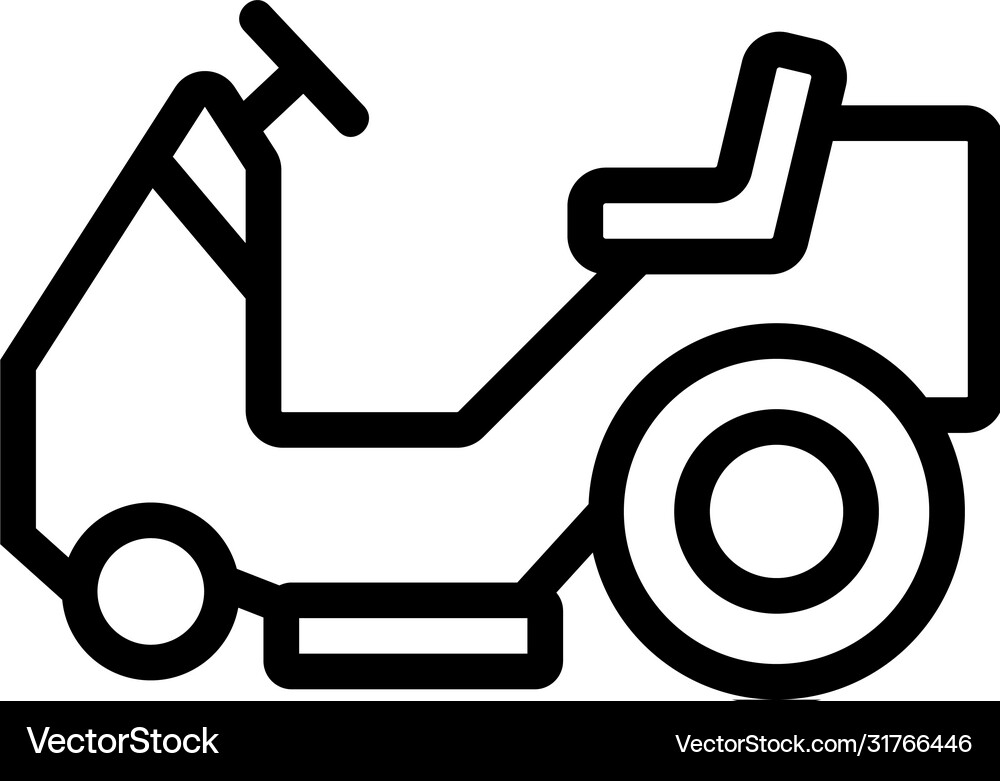Wet vacuum cleaner car icon outline Royalty Free Vector