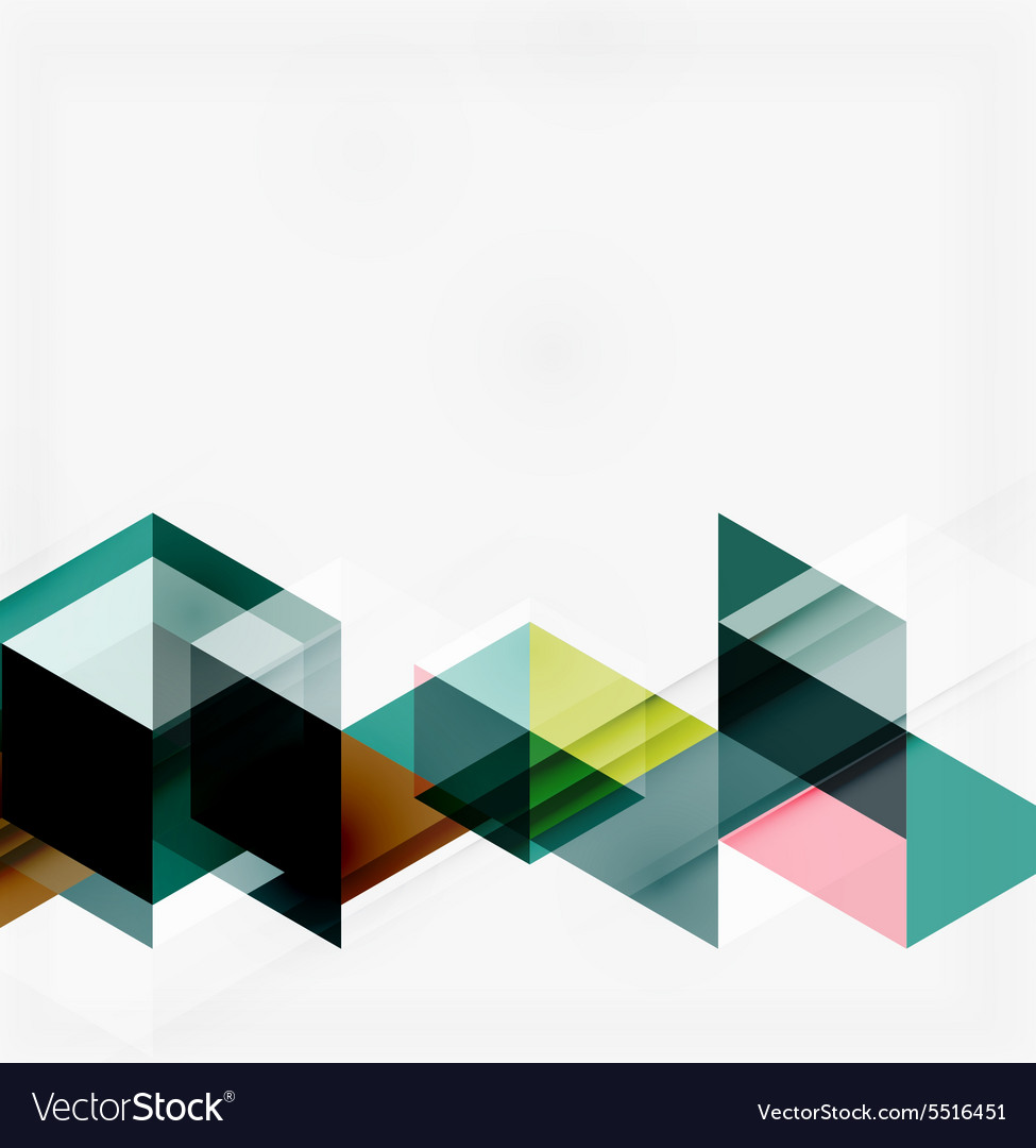 Abstract geometric background modern overlapping Vector Image