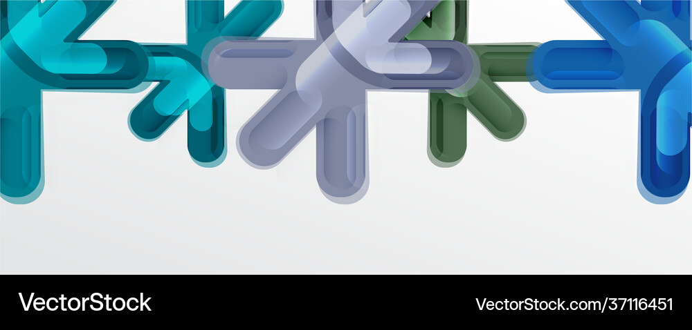 Abstract glossy crosses background for business Vector Image